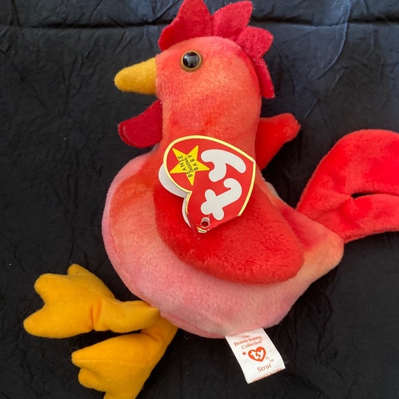 Ty | Toys | Rare Strut The Rooster Beanie Baby 996 | Poshmark